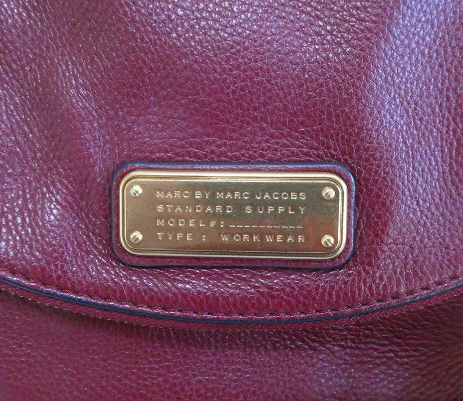 Marc by Marc Jacobs burgundy leather natasha crossbody shoulder bag ...