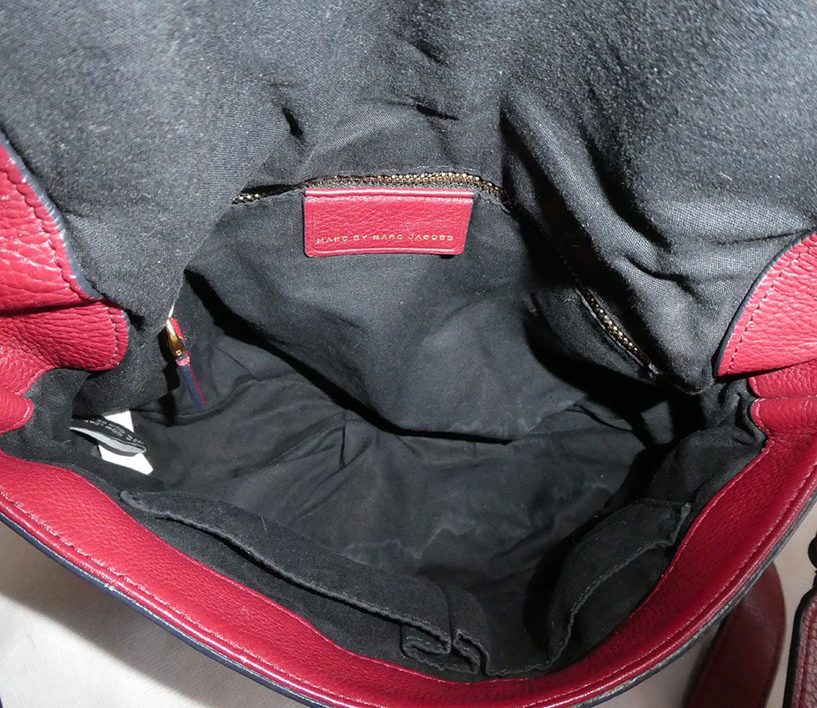 Marc by Marc Jacobs burgundy leather natasha crossbody shoulder bag ...